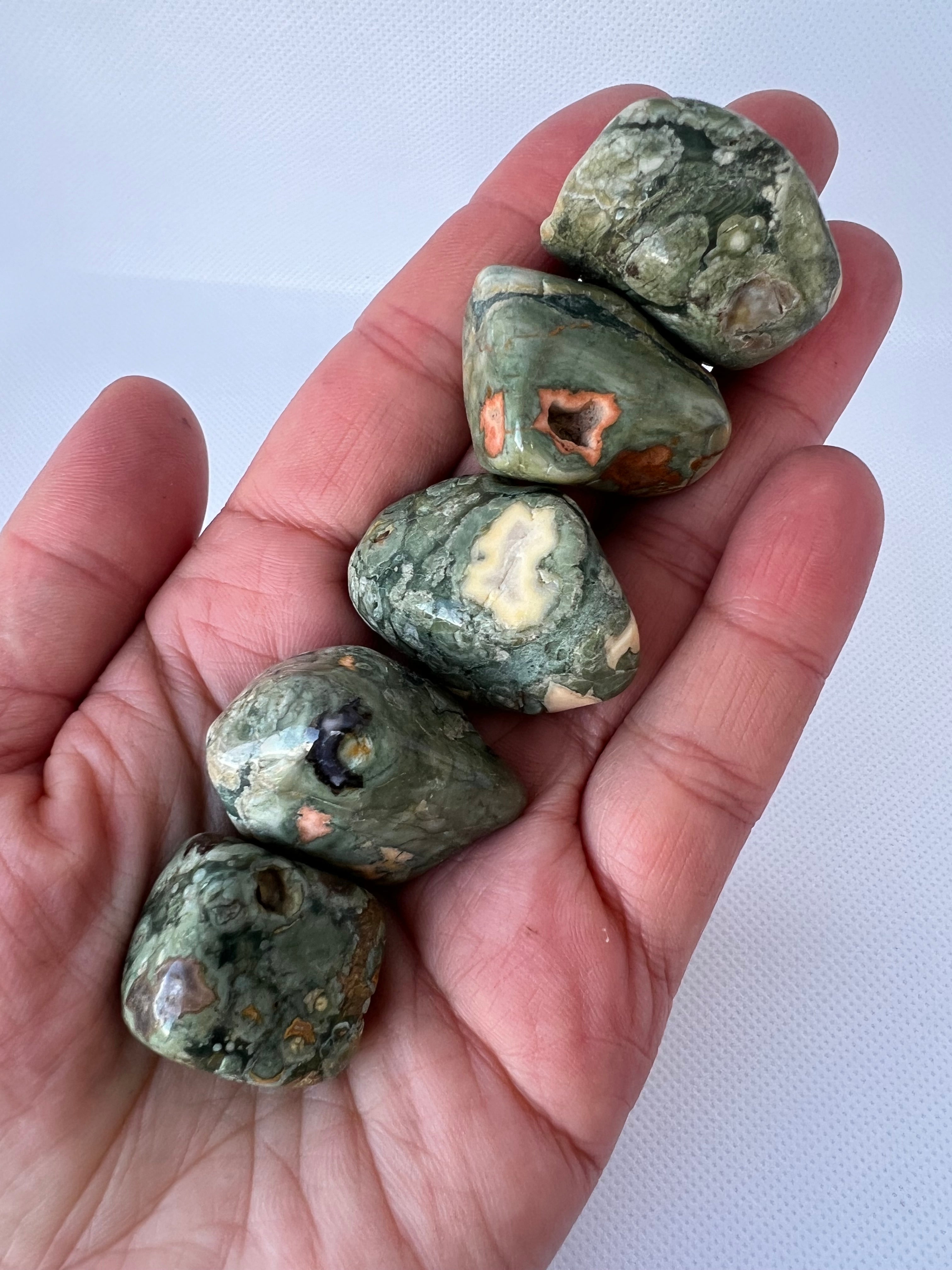 Rainforest Rhyolite Tumbled Stone – The Dream Merchants